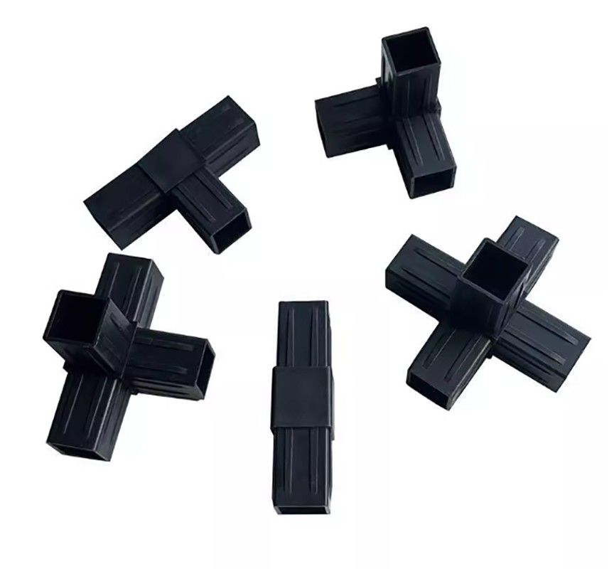 Square Tube Plastic Connectors 2/3/4/5 Way Corner Shelf Various Joint ...