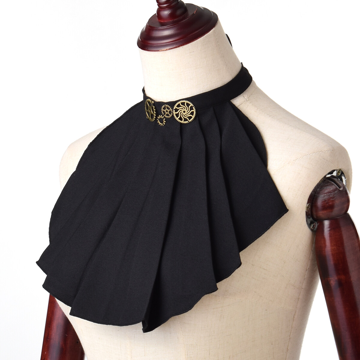Steampunk Ruffle Collar Victorian Jabot Neck Gear Deco for Costume | eBay