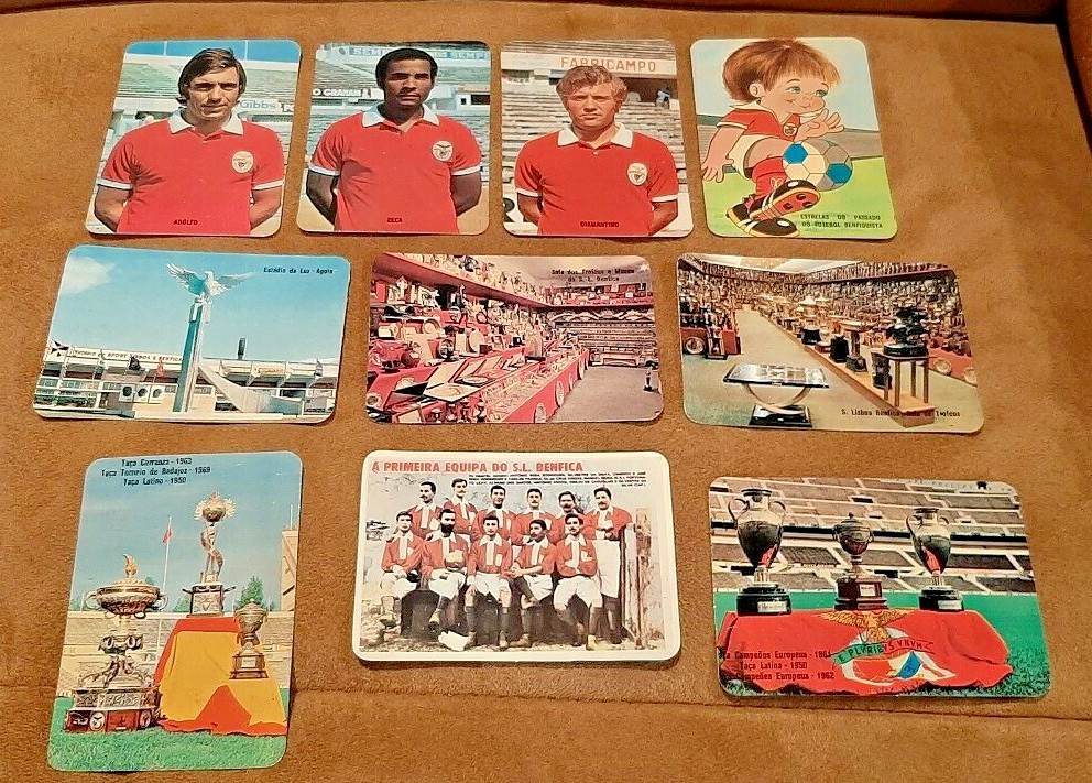 Portugal Benfica Stars Soccer Futebol Cards (18) Eusebio, Coluna ...