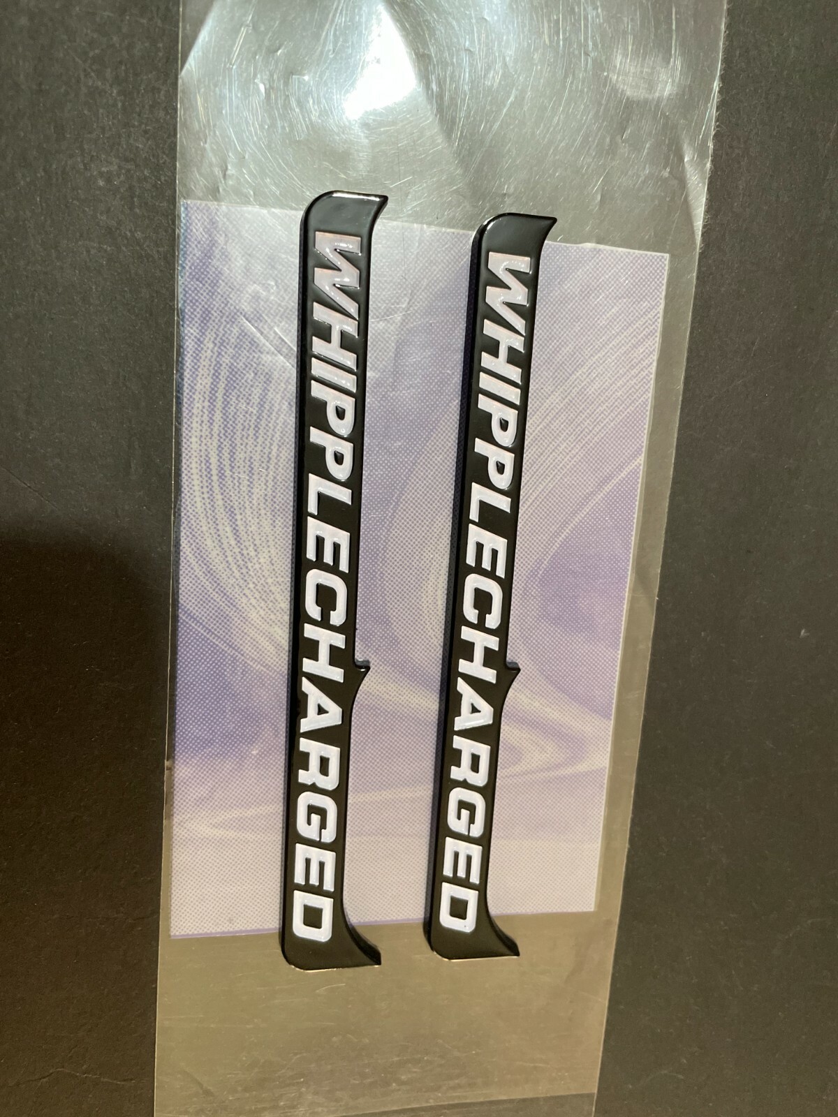 2015-2020 WHIPPLE CHARGED Emblems Badge Gloss Black & White - 2pcs | eBay