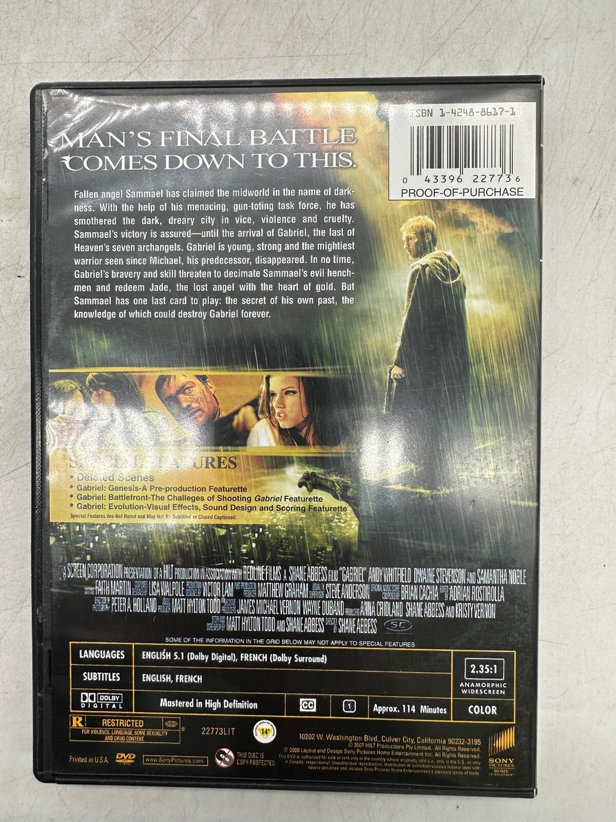 Dwaine Stevenson Gabriel Standard DVD 2008 Widescreen Andy Whitfield