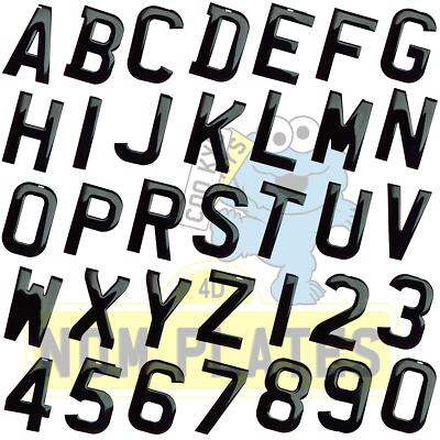 Up to 14x 3D 4D Number Plate Gel Letters - ROAD LEGAL! STICK ON! BEST ...