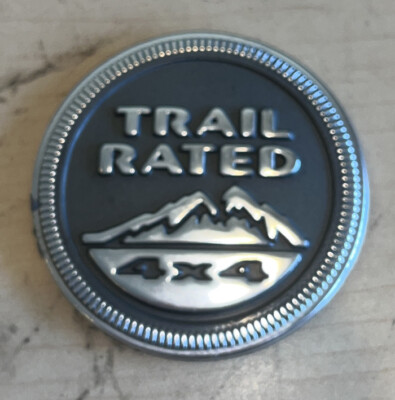 Jeep Liberty Wrangler Cherokee Trail Rated 4x4 OEM Fender Emblem Logo ...