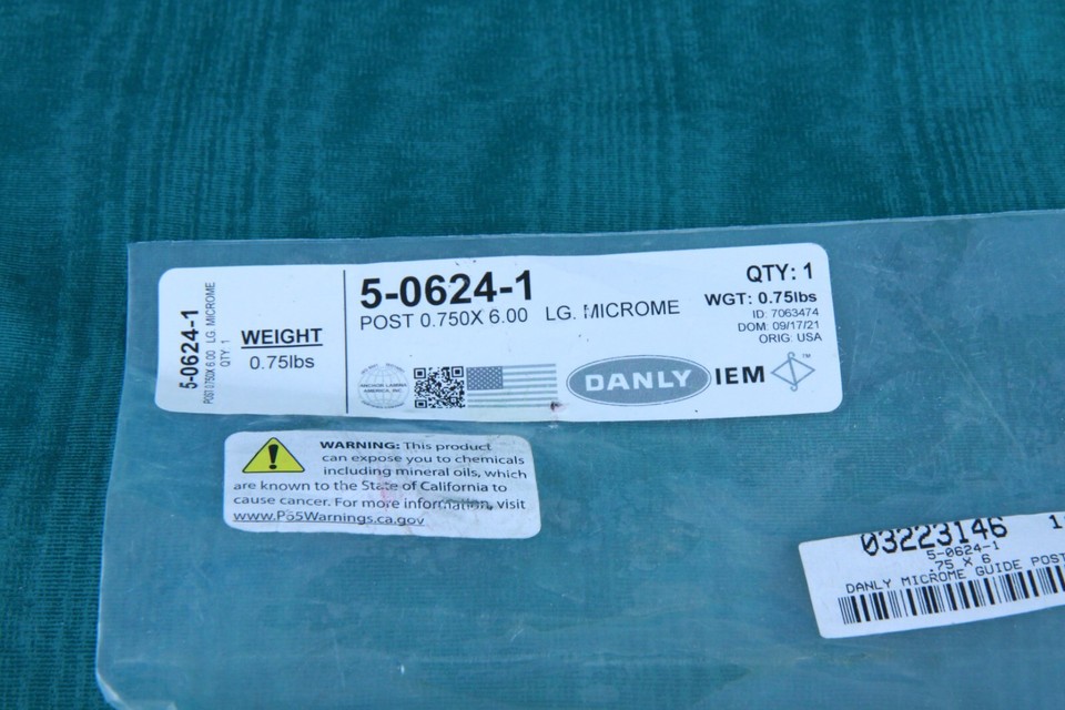 DANLY IEM DIE POST PIN .75 X 6 IN 5-0624-1 NEW | eBay