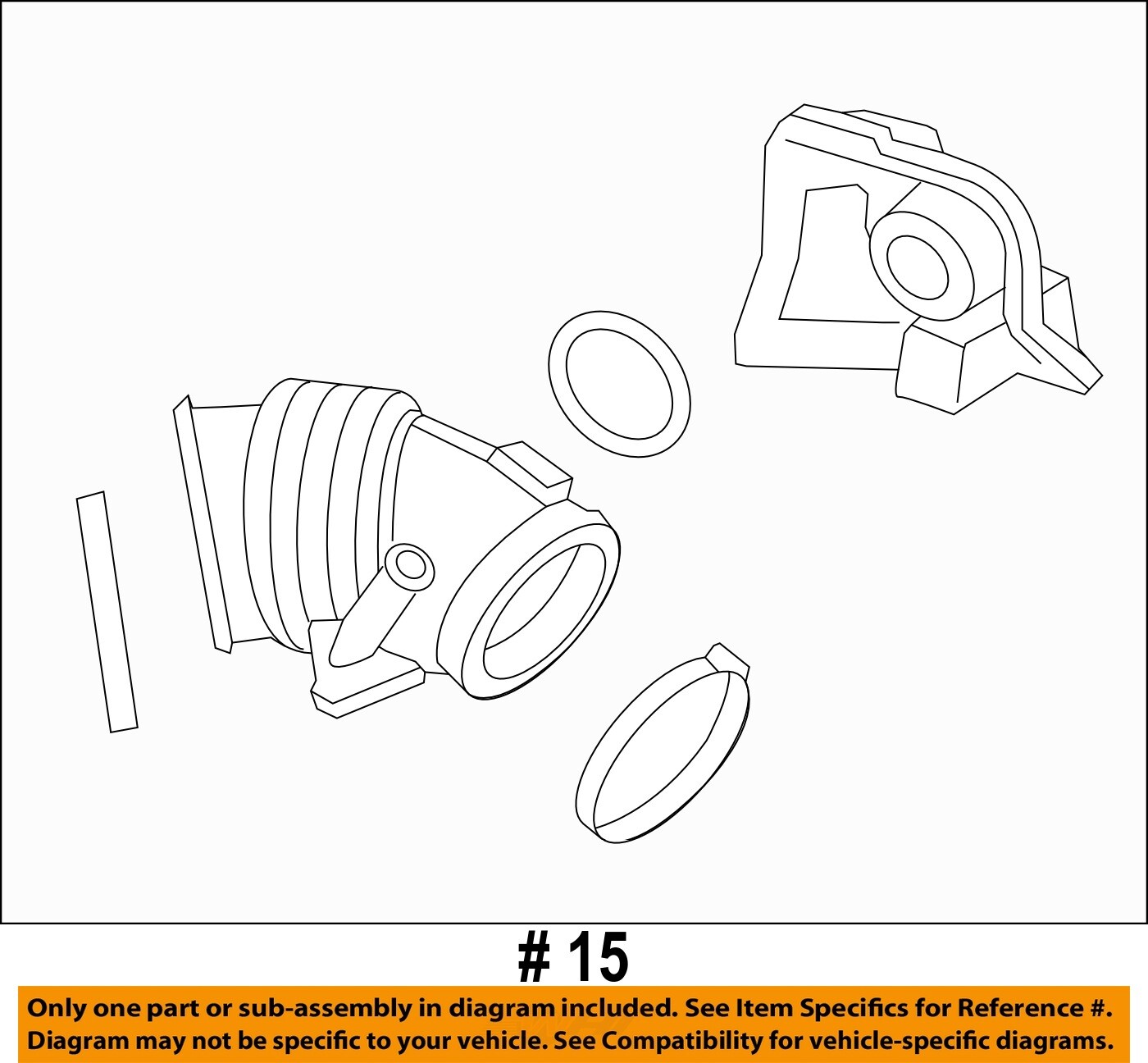 Buick GM OEM 10-11 LaCrosse Air Cleaner-to Intake Tube Duct Hose ...