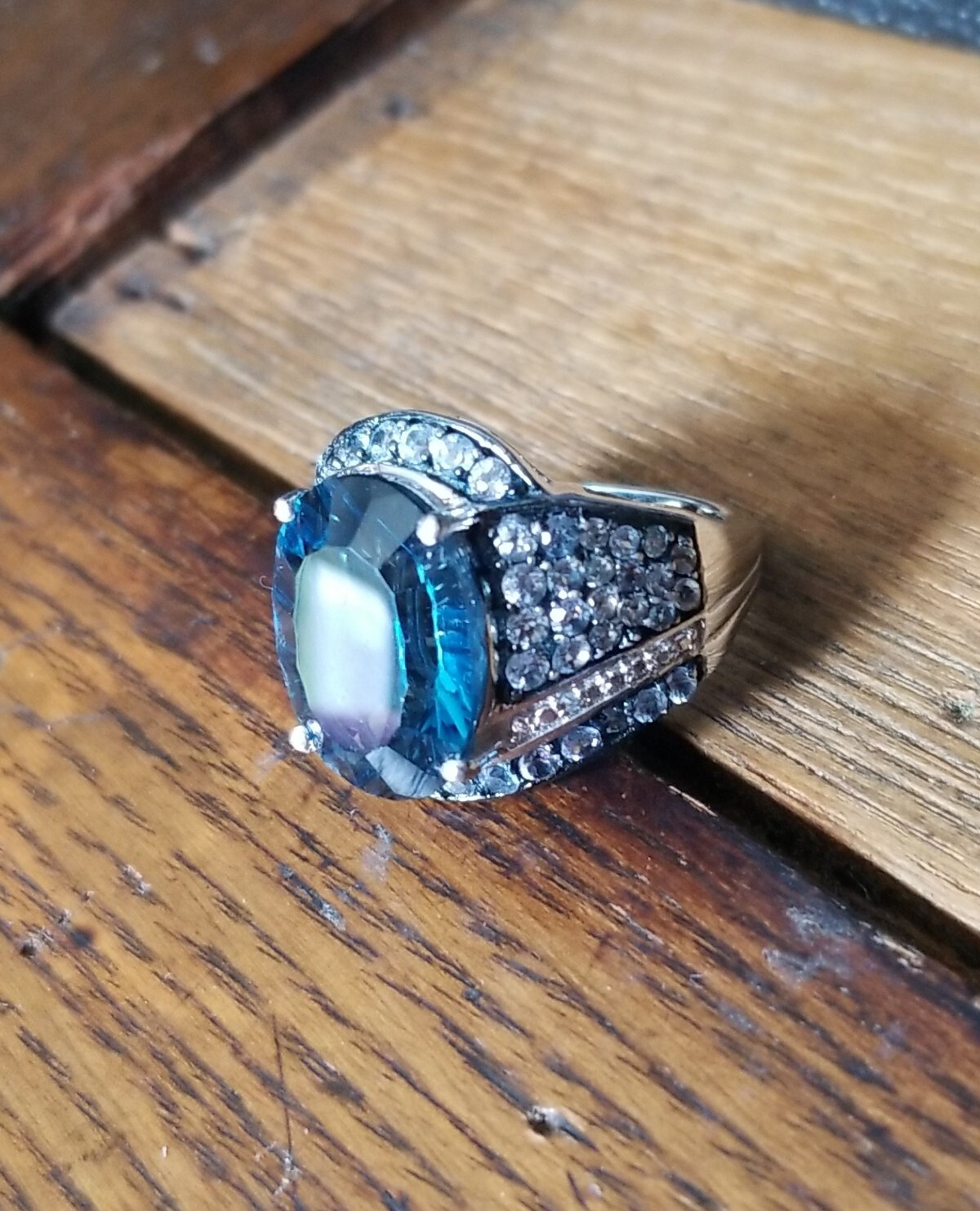 Chuck Clemency NYCII sterling silver London Blue Topaz Tanzanite bold ...