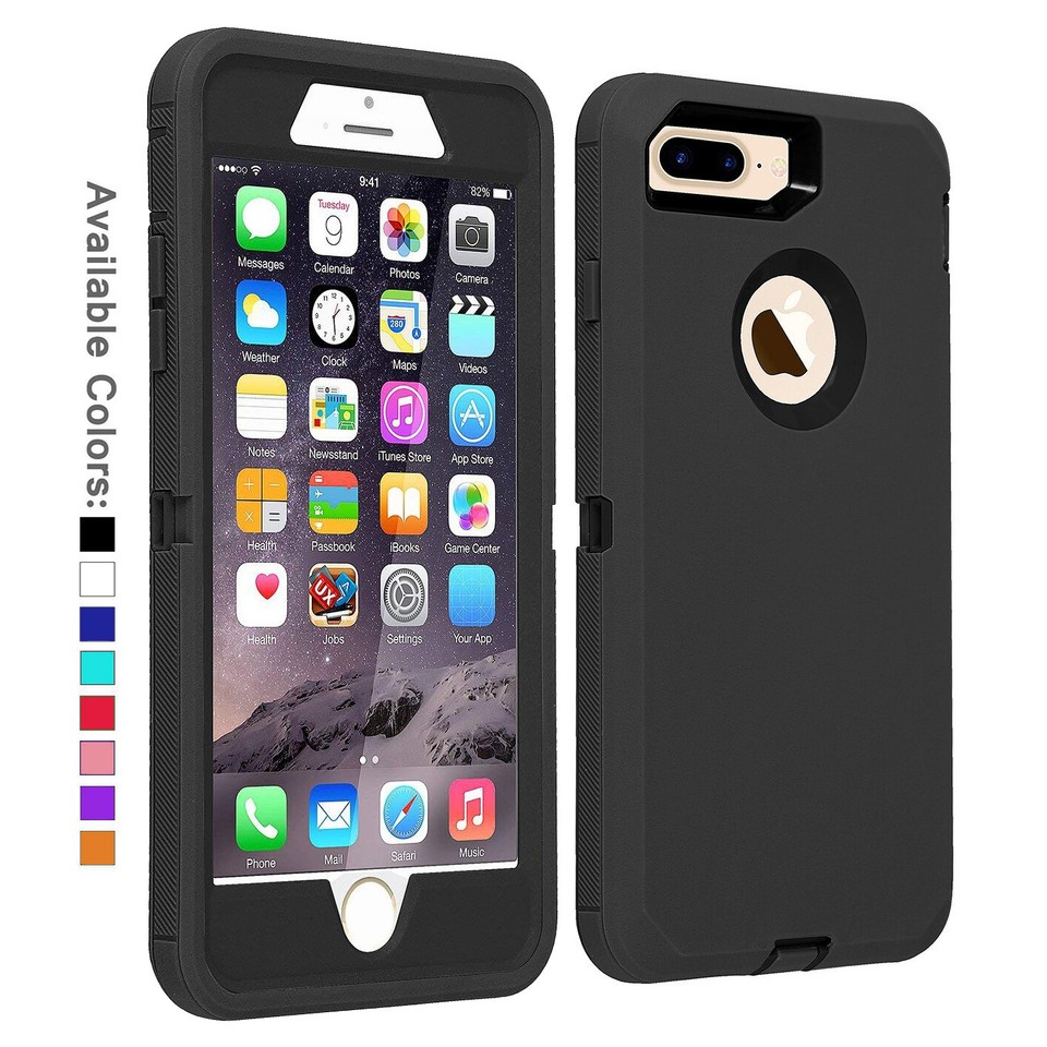 For Apple iPhone 7 / 8 Plus Case Screen Protector Series Fits Defender ...