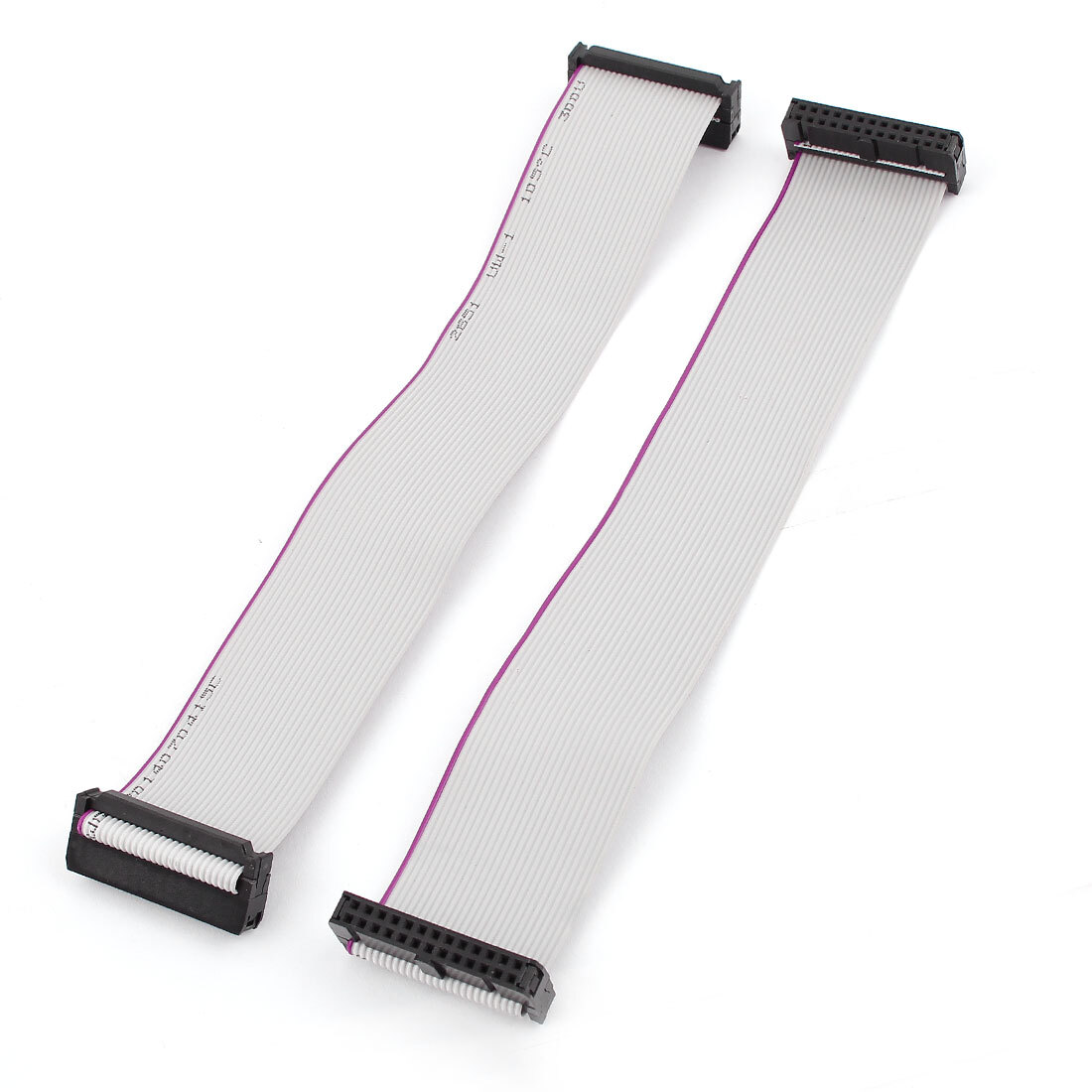 2pcs FC26P IDC 26-Pin F/F Hard Drive Extension Wire Flat Ribbon Cable ...