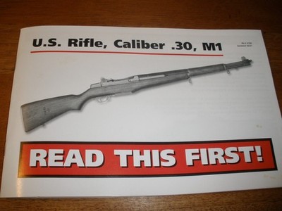 M1 Garand CMP owners manual, operation, disassembly instructions, 37 ...