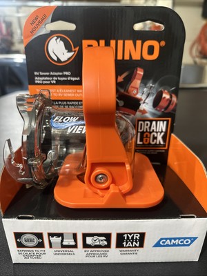 Camco Rhino Sewer Adapter Pro With Drain Lock | eBay