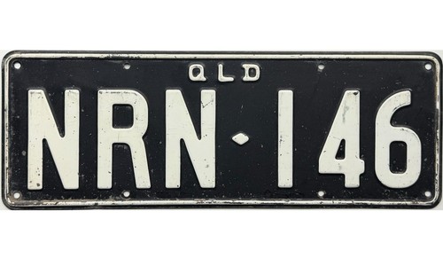 *99 CENT SALE* 1955 Base Queensland Australia License Plate #NRN-146 No ...
