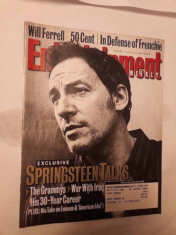 Entertainment Weekly Bruce Springsteen Will Ferrell February 28 2003 ...
