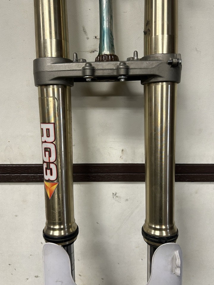 2008 08 Yamaha YZ450F YZ 450F Front Forks Fork Legs Triple Tree Clamp ...
