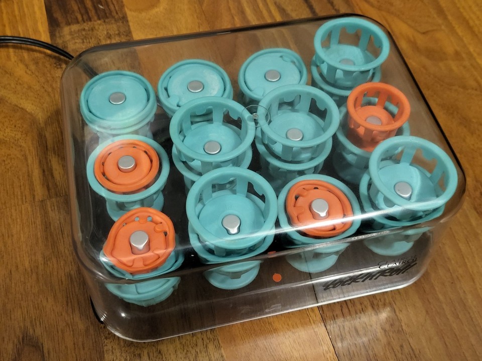 VTG Clairol Lock 'n Roll Hot Rollers Hair Curlers BT-1 Pagent 24 ...