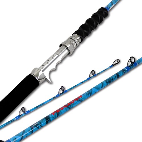 2-Piece Boat Conventional Fishing Rod Portable Spinning/Casting Rod ...