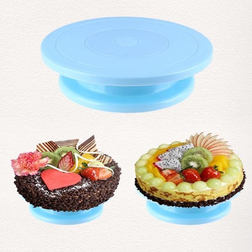Rotating Stable Round Cake Table Anti-skid Cake Stand Kitchen Baking ...