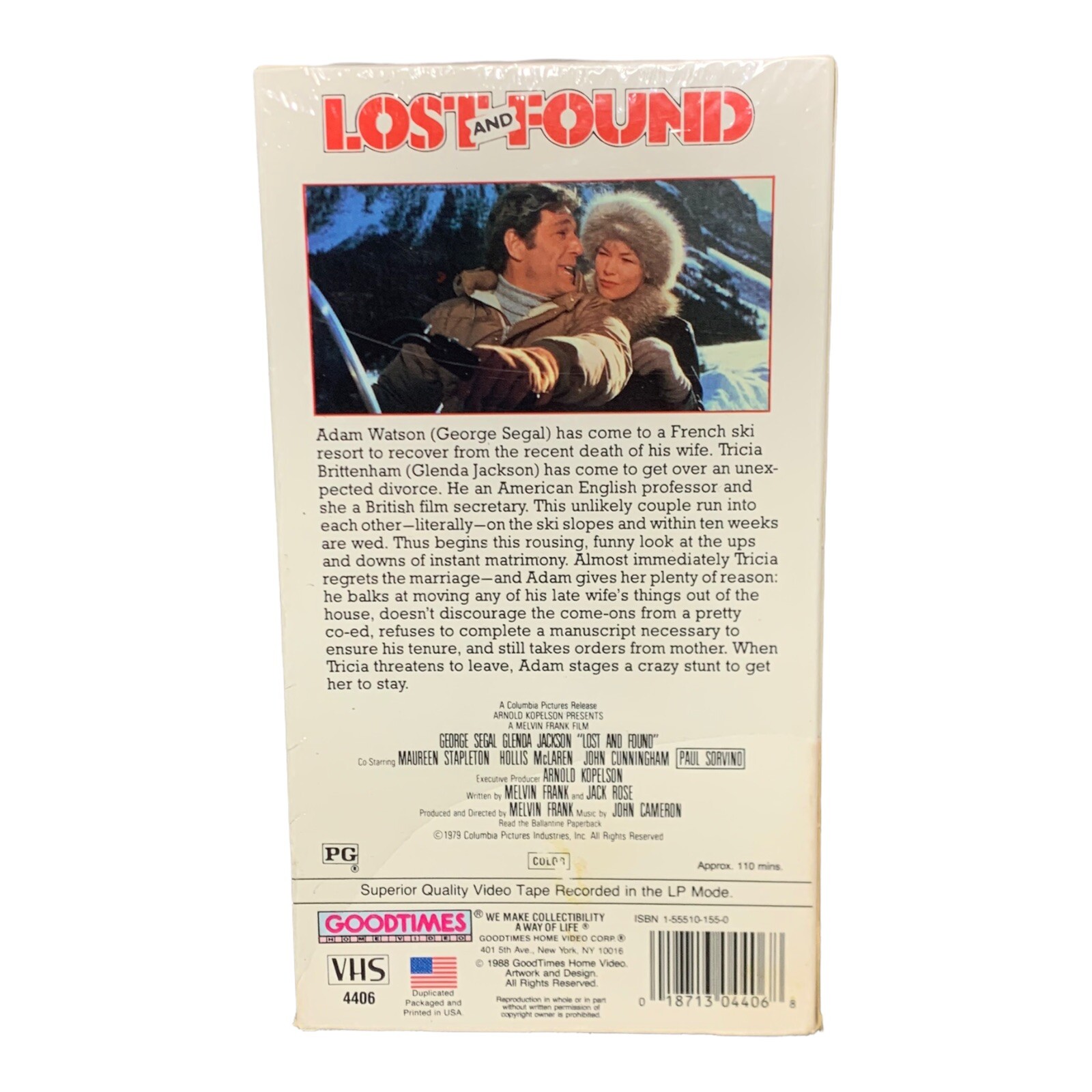 Lost and Found (VHS, 1988) George Segal, Glenda Jackson | eBay