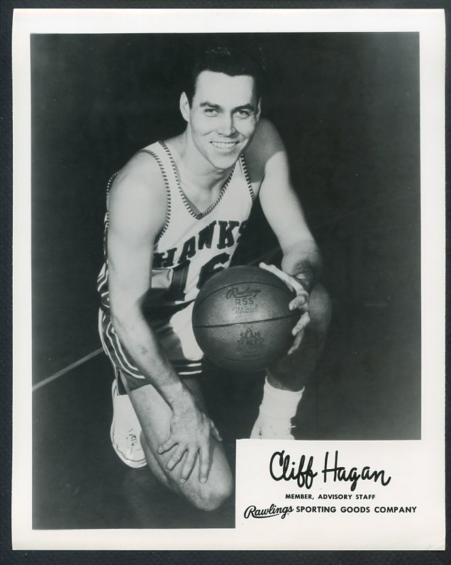 1960'S RAWLINGS 8X10 ADVISORY STAFF CLIFF HAGAN HAWKS EX-MT 365871 ...