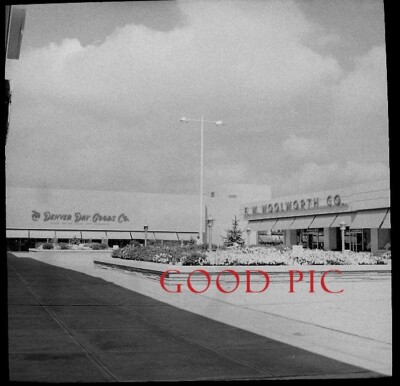 #S2 - Vintage Amateur Photo Negative- Outdoor Mall- Woolworth- Denver ...