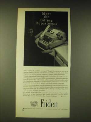 1960 Friden Model CTS Computyper Ad - Meet the billing department | eBay