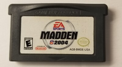 Madden NFL 2004 Nintendo Game Boy Advance GBA Authentic Football EA ...