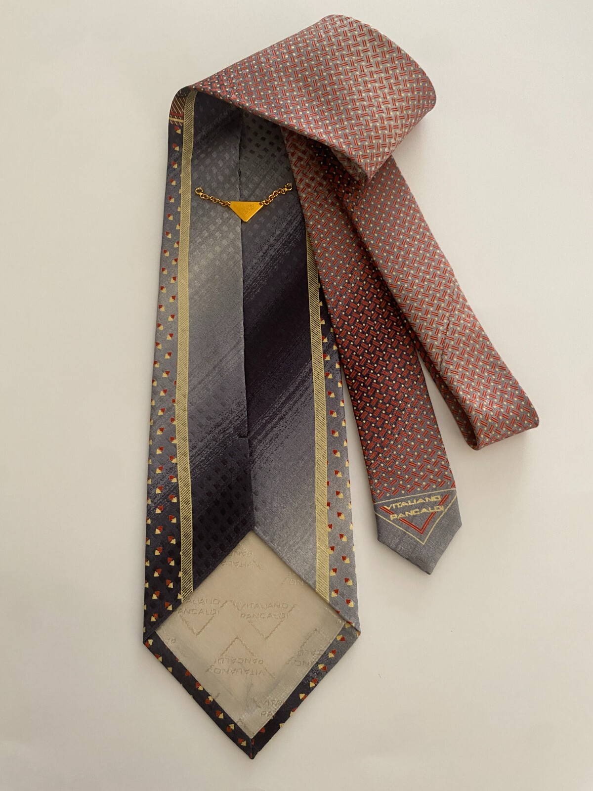 VITALIANO PANCALDI SILK TIE 58X3.75" NEW.ITALY. | eBay