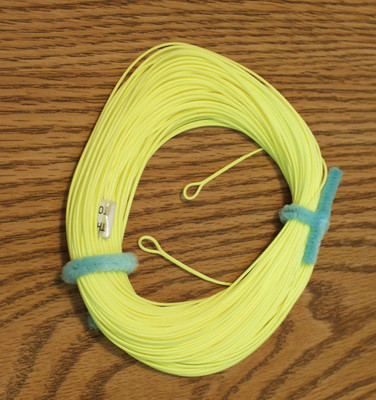 FLY LINE Weight Forward Floating 4WT Loops at each end, Bright Yellow ...