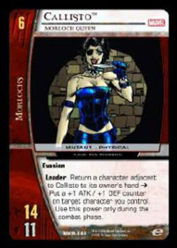 VS System: Callisto, Morlock Queen [Played] Marvel X-Men TCG CCG ...