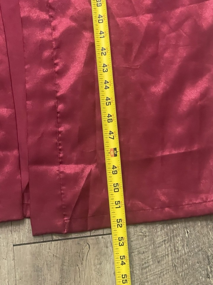 Vintage MEI GUI Burgundy Embroider Dragon 100%Silk Kimono Robe,Belt ...