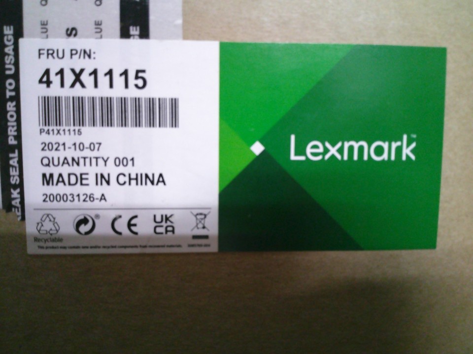 41X1115 New Genuine Lexmark Fuser Unit MS820 MX820 MX721 MX722 B2865 ...
