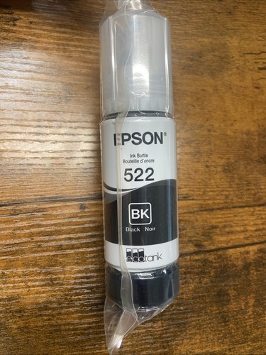 Epson 522 EcoTank Black Ink Cartridge Bottle for Printers OEM Sealed | eBay