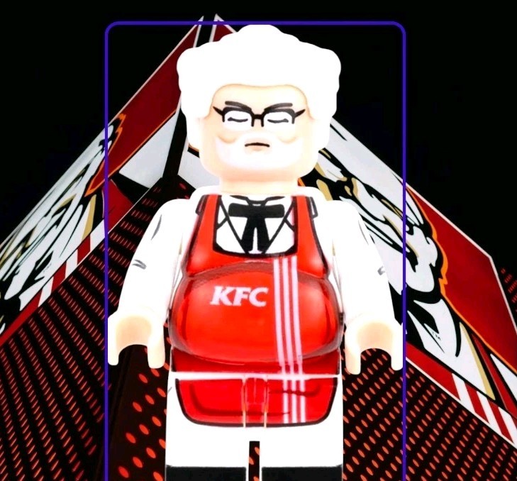 🍗COLONEL SANDERS LEGO Figure MINIFIGURE KFC KENTUCKY FRIED CHICKEN MINI ...