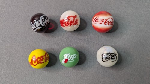 Advertisement Marbles - Coca-Cola - 7 UP - Route 66 | eBay