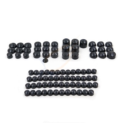 86 Pieces Black Engine & Misc Bolt Nuts Caps For 1999-2005 HARLEY Dyna ...