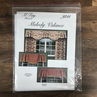 M'fay Melody Valance 9211 Curtains Drapes Sewing Fabric Patterns | eBay