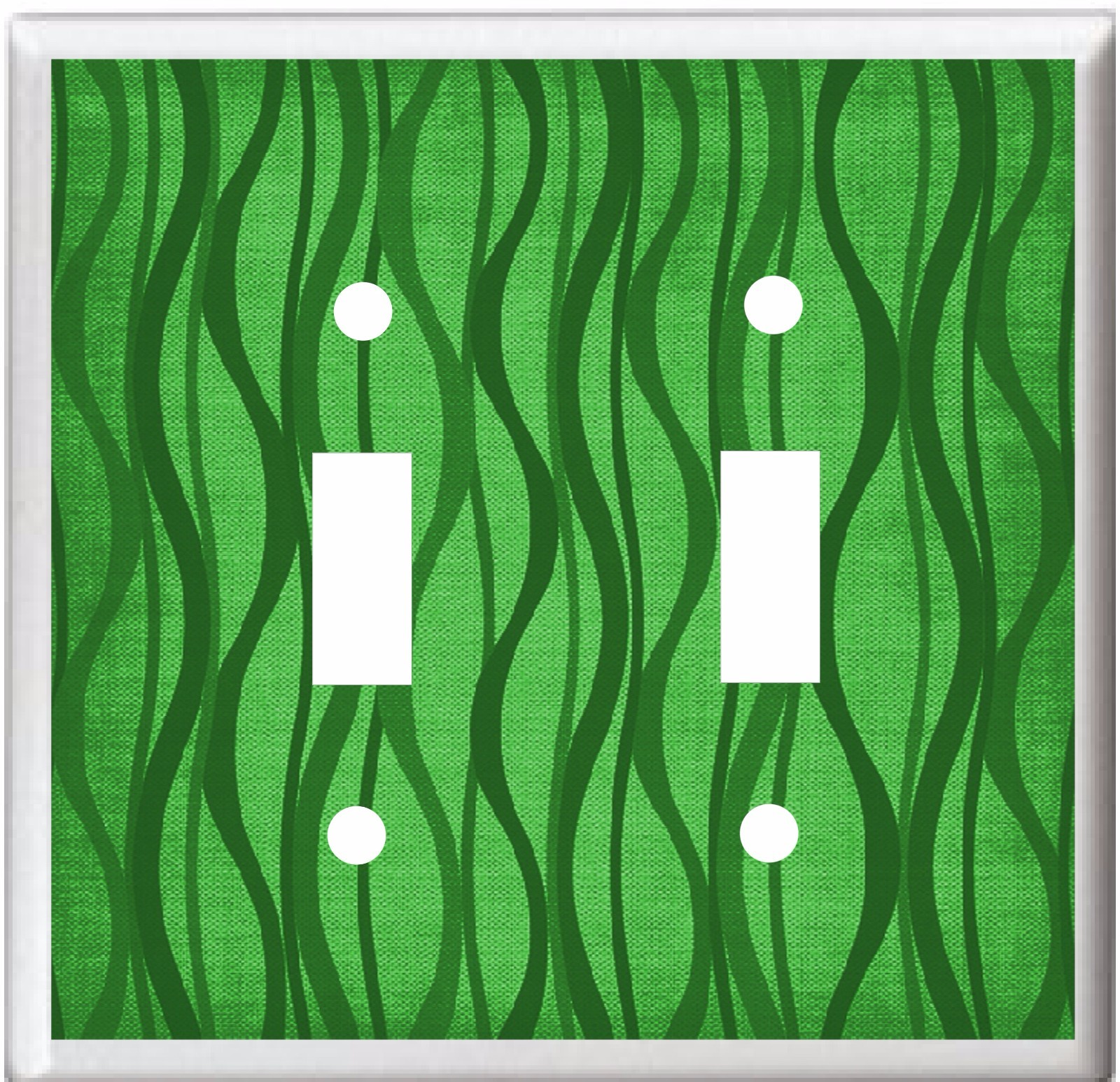 WAVY LINES GREEN LIGHT SWITCH COVER PLATE | eBay