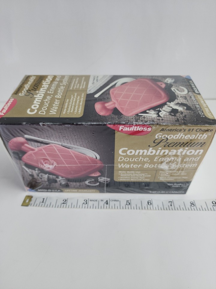 New Premium Faultless Combination Bottle Syringe Red Rubber Enema ...