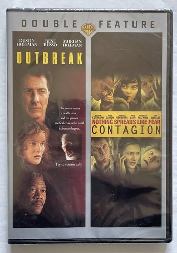 Outbreak + Contagion, Double Feature DVD, Morgan Freeman, Jude Law NEW ...