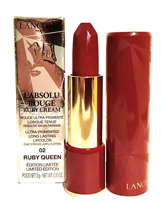 Lancome L' Absolu Rouge Lipstick Ruby Cream - 02 Ruby Queen NIB | eBay