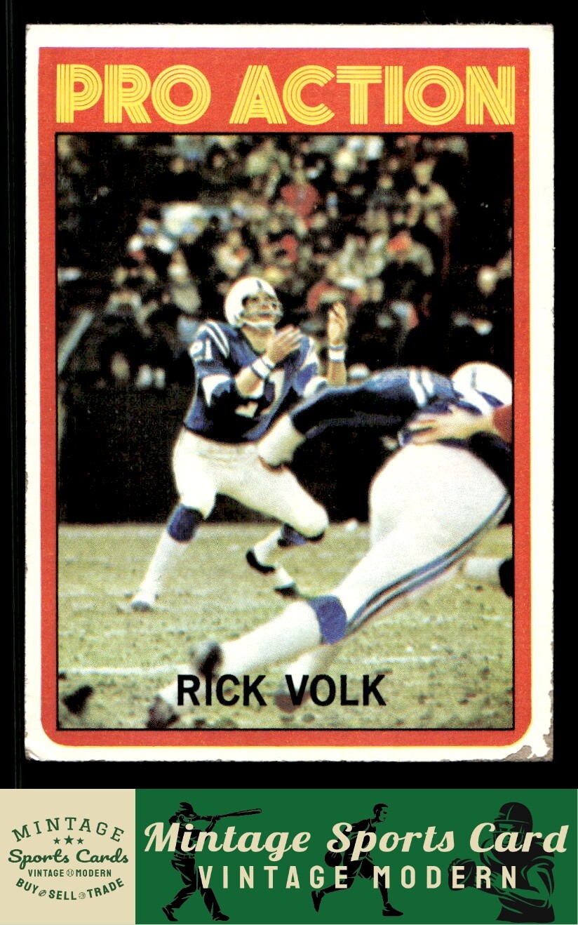 1972 Topps - Rick Volk - #125 Baltimore Colts VG/VG+ | eBay