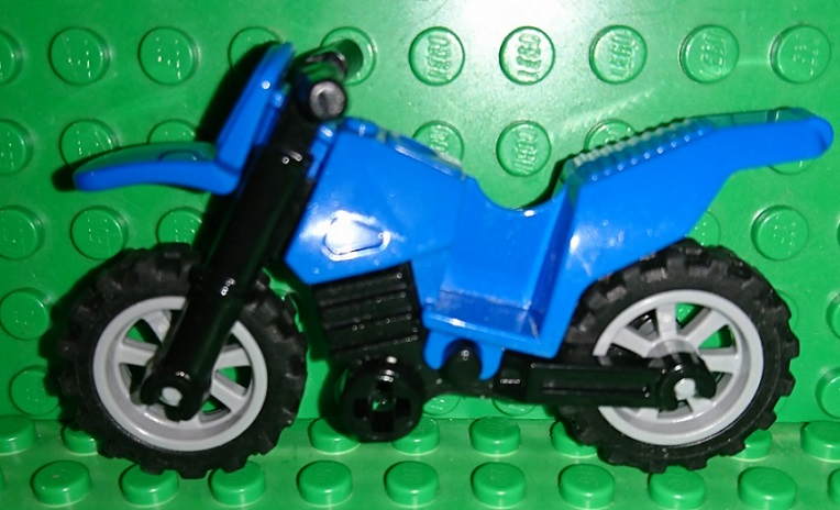 Lego Blue DIRT BIKE Motorcycle for Minifigures to Ride | eBay