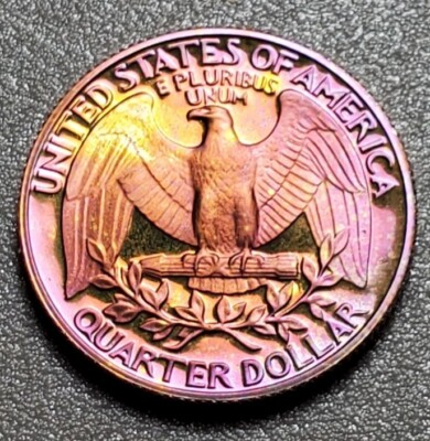 TONED 1982 S WASHINGTON QUARTER PROOF UNC #P671 | eBay
