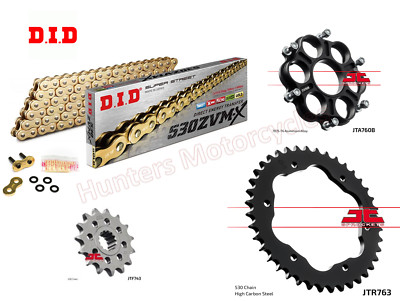 Ducati 1260 Multistrada Pikes Peak DID Gold ZVMX-Ring Chain and JT ...