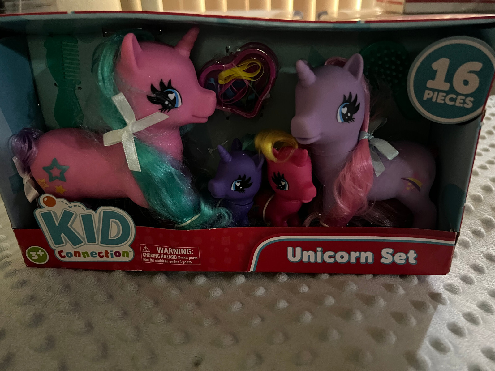 Kid Connection 16 PC Unicorn Set Brush Comb Pony Purple Pink Girl Gift ...