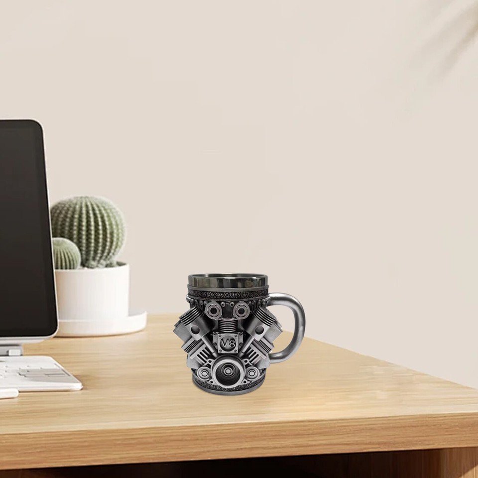 V8 Engines Stainless Steel Cup - Personalized V Stainless Steel Coffee ...