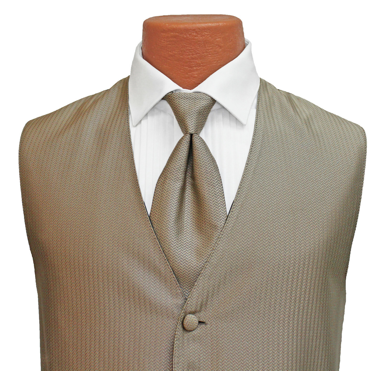 Men's Herringbone Fullback Tuxedo Vest & Tie Red Black White Purple ...