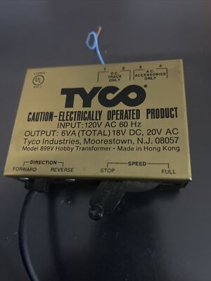Vintage Tyco HO Scale Model 899V Transformer Railroad Train Power Pack ...