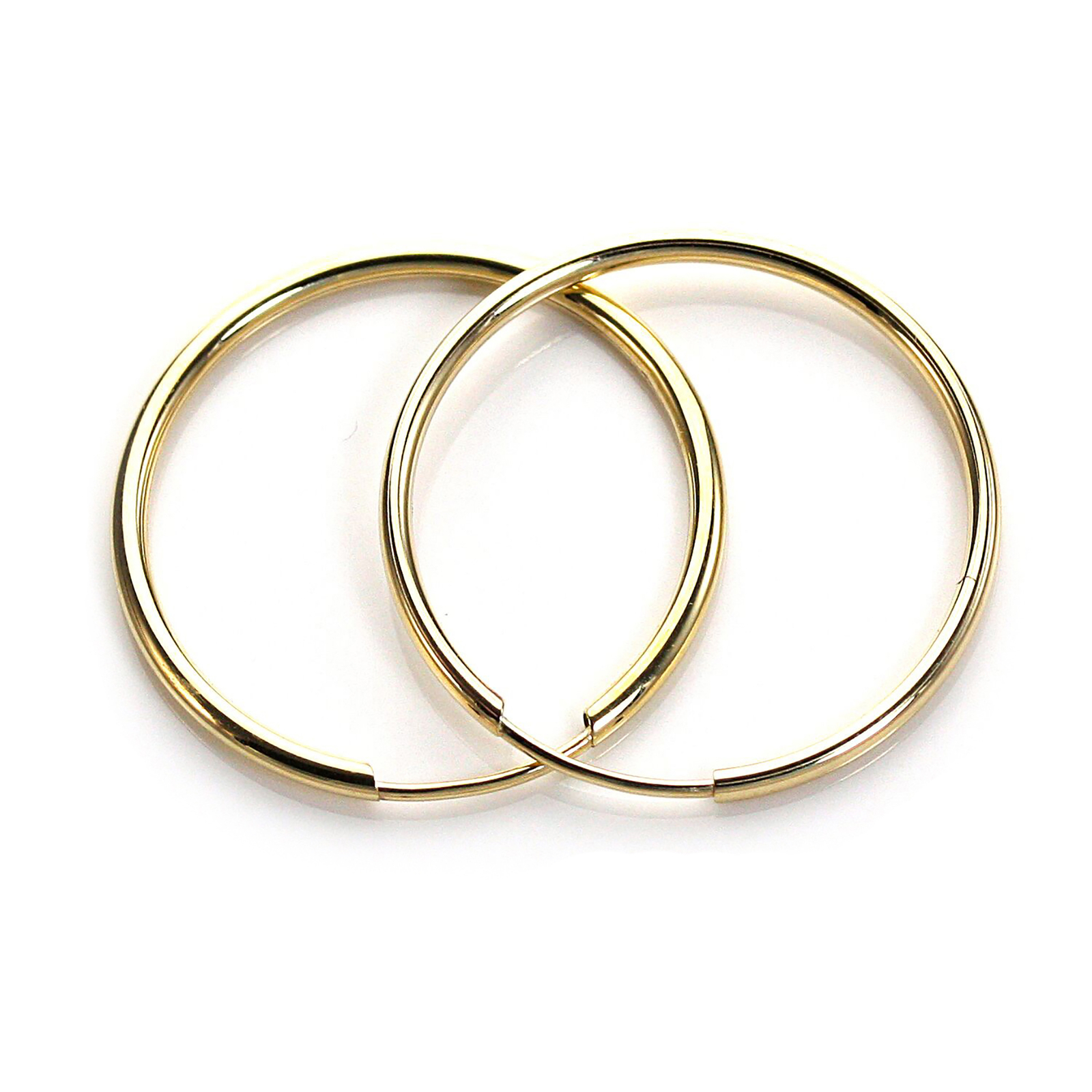 9ct Gold Plain 10mm - 20mm Hoop Sleeper Hoops / Sleepers / Earrings | eBay