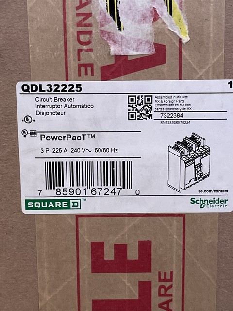 Square D QDL32225 Industrial Control System for sale online | eBay