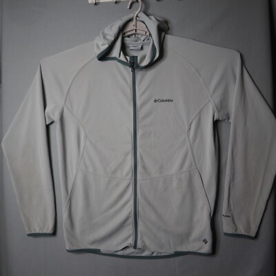 Columbia Insect Blocker Sweatshirt Sz Large Gray Full Zip Lightweight ...